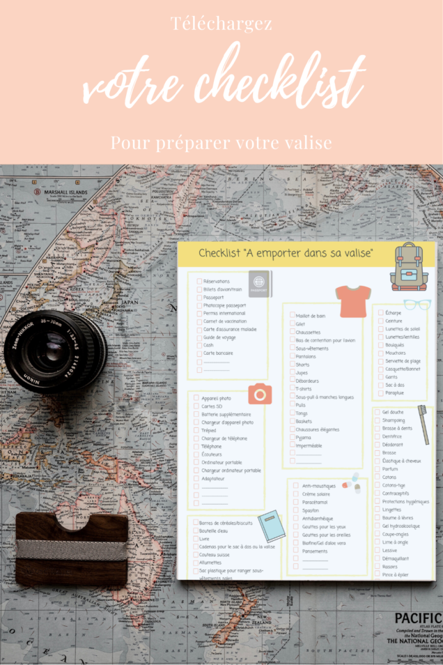Checklist à emporter dans sa valise - Les recettes de Mélanie - blog ...