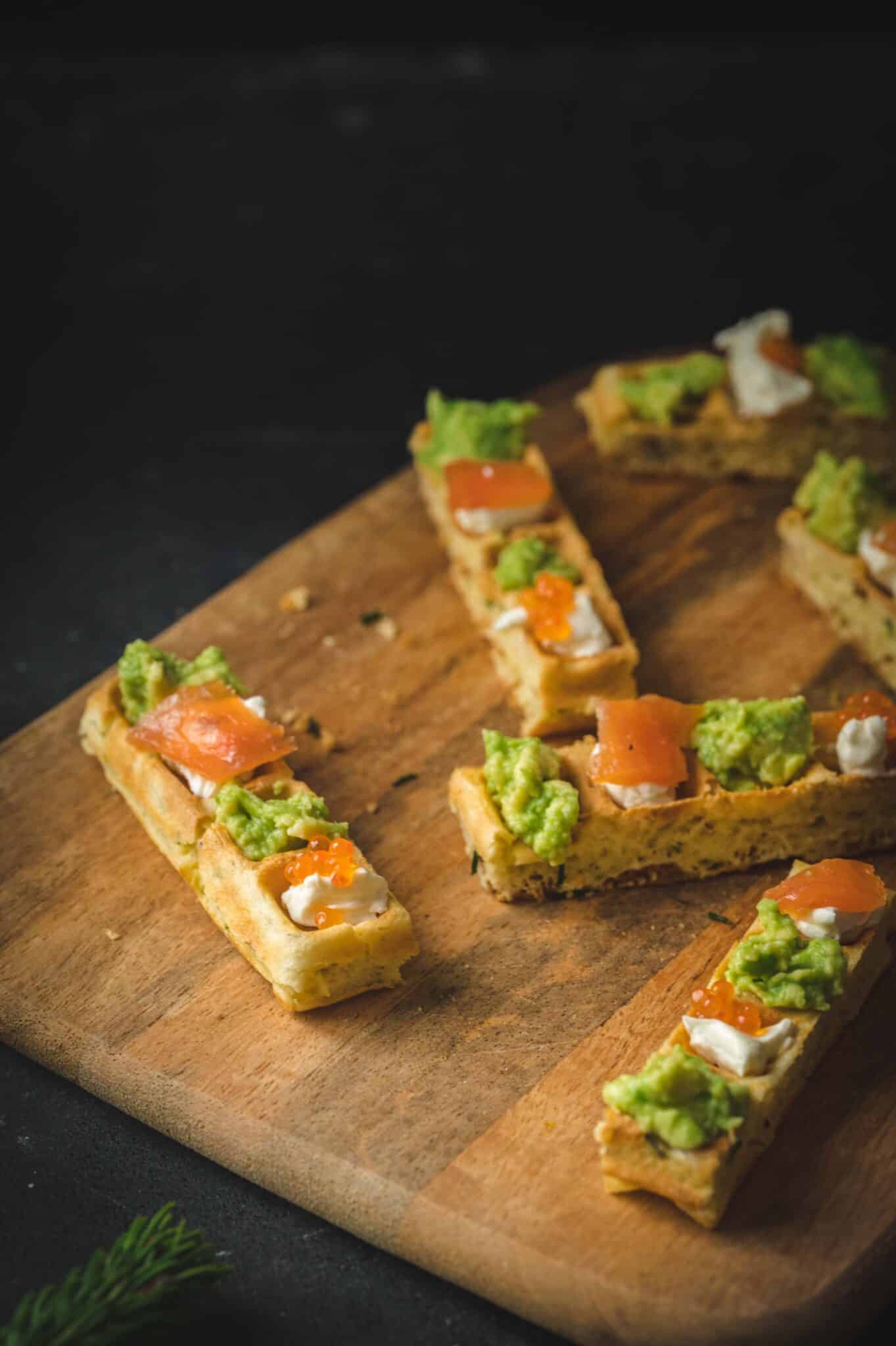 Mini gaufres salées pour l'apéritif