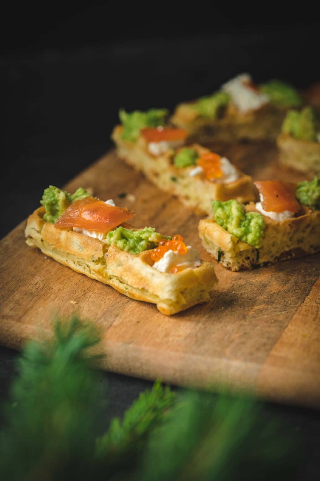 Mini gaufres salées pour l'apéritif