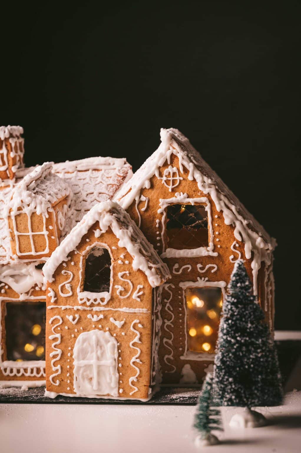 Maison en pain d'épices comestible pour les fêtes